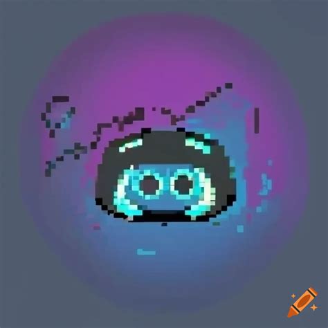 Discord Server Icon In Black And Neon Blue On Craiyon