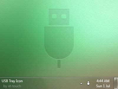 USB Tray Icon By At Touch On DeviantArt