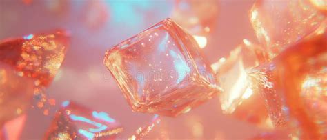 Dynamic Transformation Of Glittering 3d Cubes Creating Abstract Visual