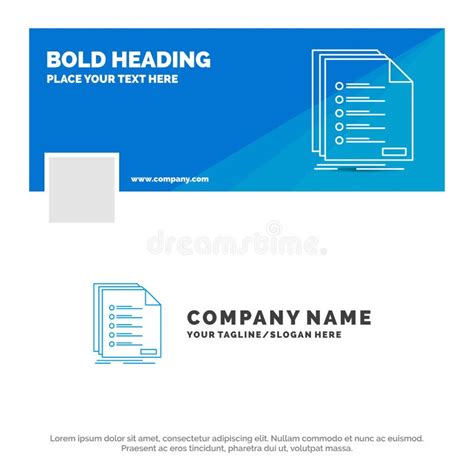 Blue Business Logo Template For Check Filing List Listing