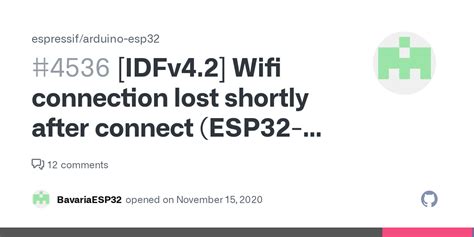Idfv42 Wifi Connection Lost Shortly After Connect Esp32 S2 And