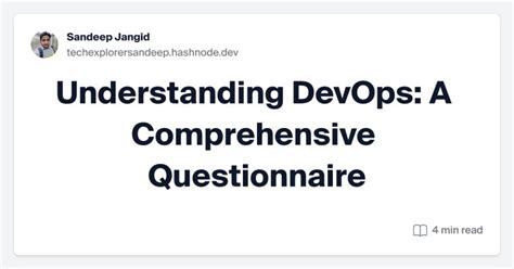 Sandeep Kumar Jangid On Linkedin 🚀 Understanding Devops A