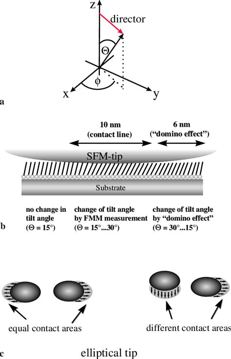 A C Schematic Illustration Of Tilt Angle And Azimuthal Angle A And A Download Scientific