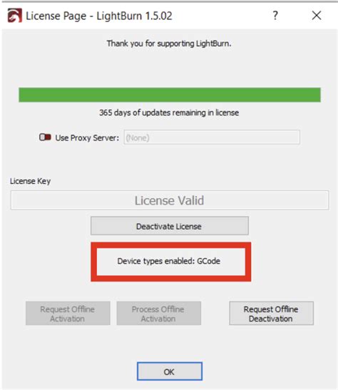 How To Swap A Gcode License To Dsp For Lightburn
