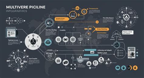 Infographic Depicting A Complex Multiverse Themed Network Featuring