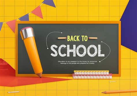 학교 배너 디자인 서식 파일로 돌아가기 프리미엄 Psd 파일