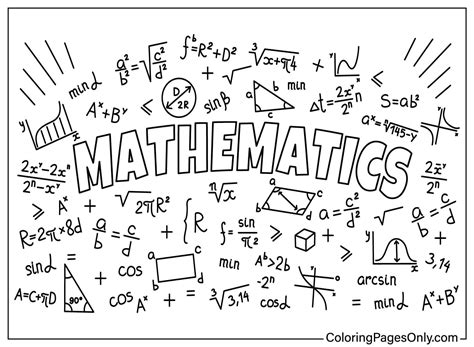 30 math symbols and concepts coloring pages free printable pdf