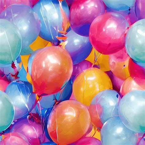 Colorful And Semi Transparent Mylar Balloons Filled With Confetti Creative Fabrica