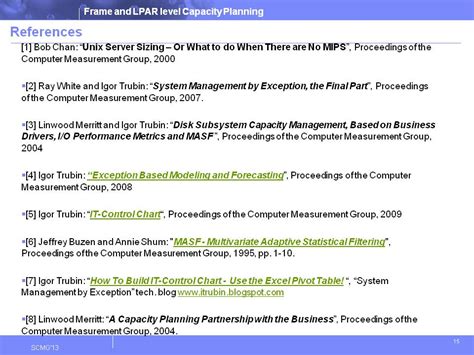 System Management By Exception I Trubin AIX Frame And LPAR Level Capacity Planning User Case