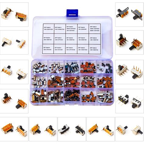 Slide Switch Assorted Kit Mini Micro Pcb Panel Slide Switch
