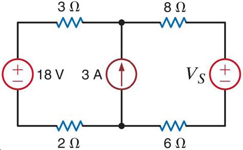 Current Source Supermesh Analysis Of Circuit Of Two Loops