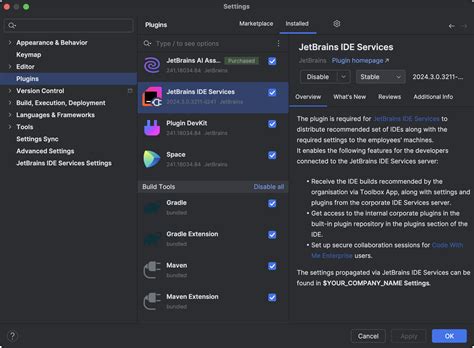 Explore Provisioned Configurations And Plugins Ide Services Documentation