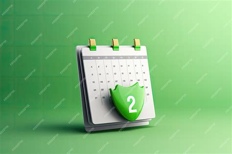 Premium Photo Visualizing Progress 3d Render Of Calendar Page With Green Tick Icon