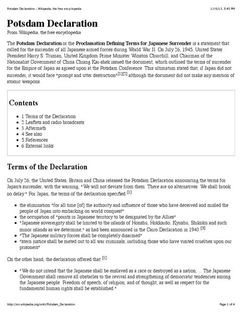 potsdam declaration global politics 46 views