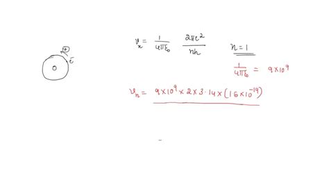 Solved Using The Bohrs Model Calculate The Speed Of The Electron In A