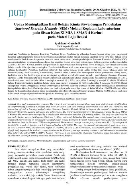 pdf upaya meningkatkan hasil belajar kimia siswa dengan pendekatan