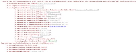 使用poi读取excel报异常javalangclassnotfoundexception Csdn社区