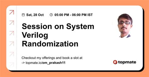 sweety p on linkedin session on system verilog randomization with om
