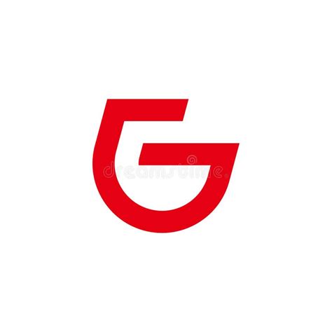 Letter G Simple Red Motion Simple Logo Vector Stock Vector Illustration Of Clean Logotype