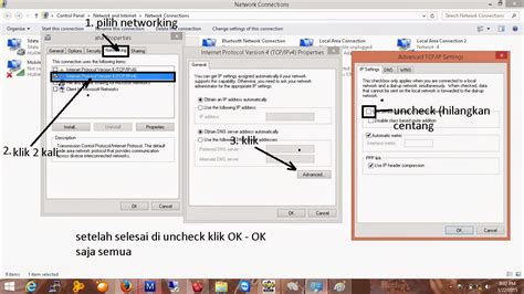 Cara Uncheck Default Gateway Modem Tanpa Mmd X