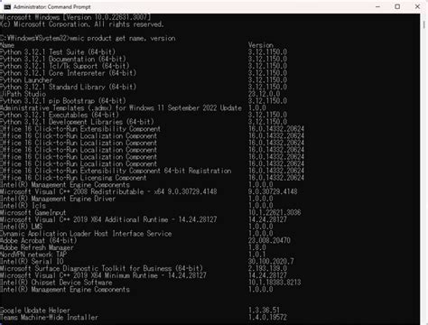 How To Retrieve A List Of Installed Programs In Windows Command Prompt