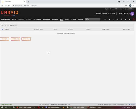 Move Virtual Machine UBUNTU From VMWARE To UNRAID VM Engine KVM Unraid