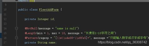 通过注解方式限制输入参数，以及自定义注解。 参数限制注解 csdn博客