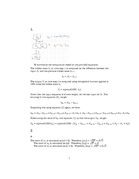 Assignment 2 Project 1 To Summarize The Computation Based On The