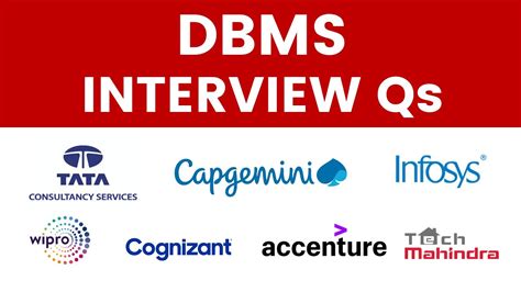 Most Important Dbms Interview Questions For Tcs Capgemini Infosys