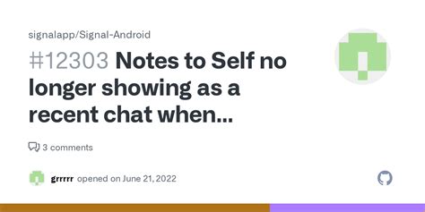 Notes To Self No Longer Showing As A Recent Chat When Sharing To Signal