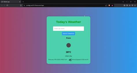 Webdevelopment Javascript Weatherapp Apis Learningbydoing Mehul