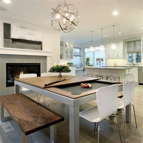 Customize Your Home With A Convertible Dining Room Tablepool Table