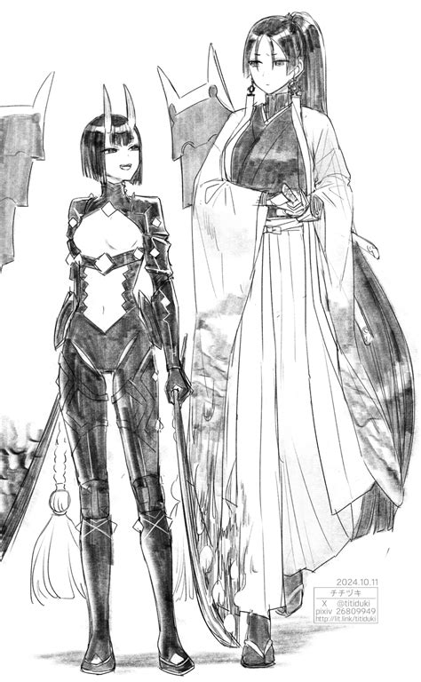 Titiduki Manman Ya Minamoto No Raikou Fate Shuten Douji Fate Ushi Gozen Avenger Fate