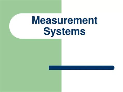 PPT Measurement Systems PowerPoint Presentation Free Download ID 5432850