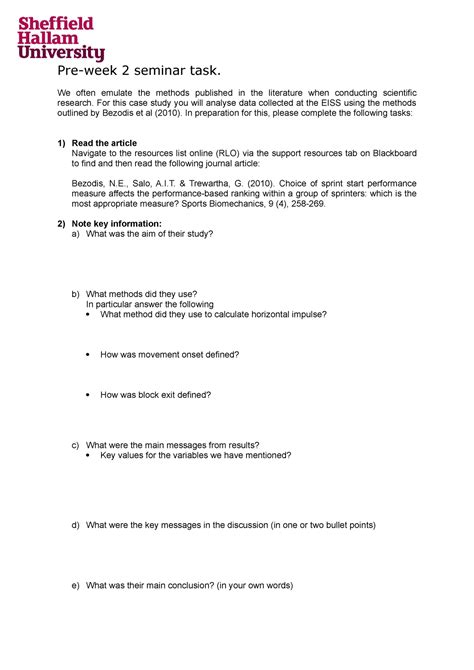 Pre Week 2 Task Pre Week 2 Task Pre Week 2 Seminar Task We Often Emulate The Methods