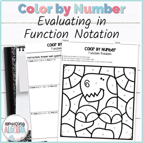 Evaluating In Function Notation Coloring Activity Made By Teachers