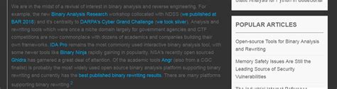 newly released tools for binary analysis and rewriting r