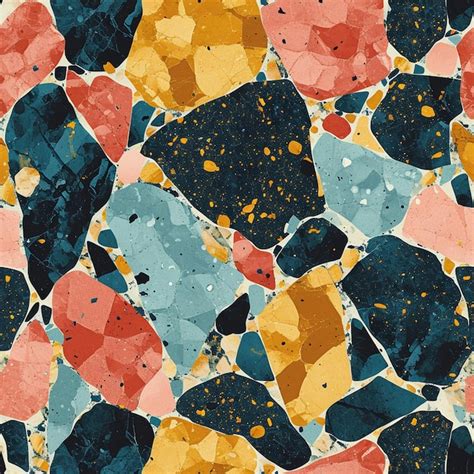 Premium Ai Image Seamless Terrazzo Floor Patterns