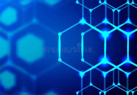 Molecule Structure Icon Form Lines And Triangles Point Connecting Network On Blue Background