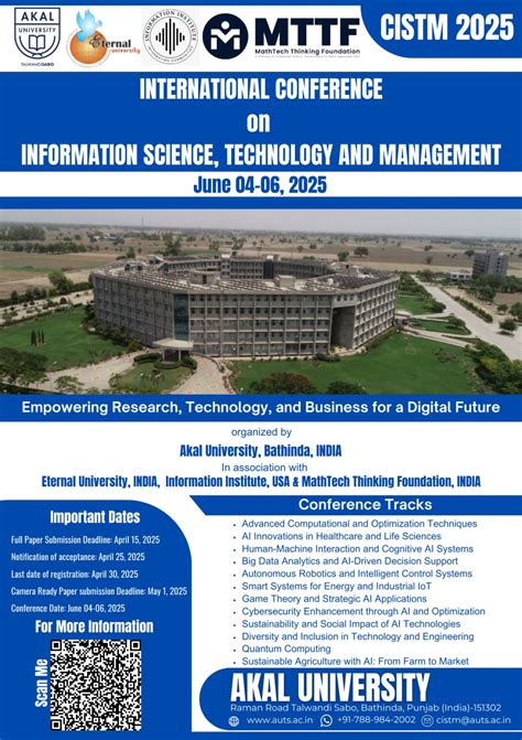 Cistm2025 Cistm2025 Ai Quantumcomputing Cybersecurity Bigdata Iot Machinelearning