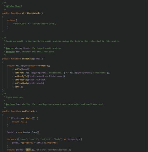 Php Calling Unknown Method Frontendmodelscontactformsave