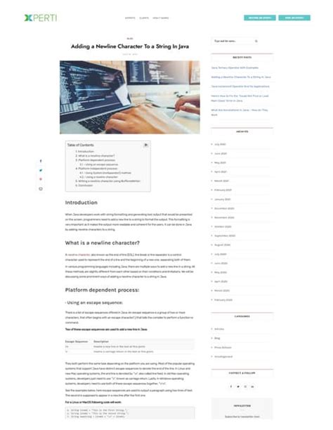 Adding Newline Character To Java String Pdf