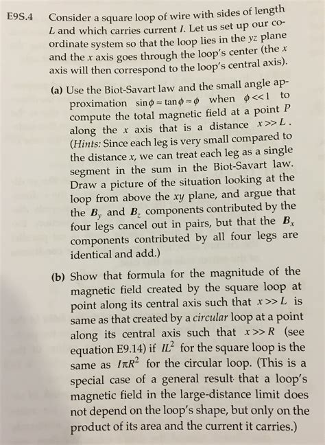 Solved Consider A Square Loop Of Wire With Sides Of Lengt Chegg