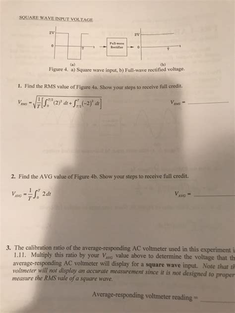 Solved Square Wave Input Voltage 2v 2v Full Wave Reetifier