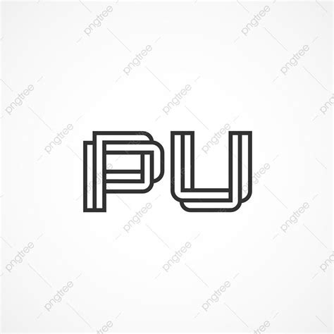 Initial Letter Pu Logo Template