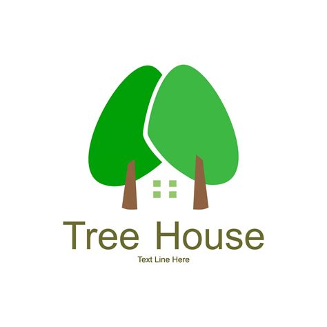 Tree House Logo Style 21836616 Vector Art At Vecteezy