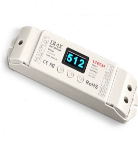 Led Decoder Dmx Digital 4x5a Lt 820 5a Flexledlight