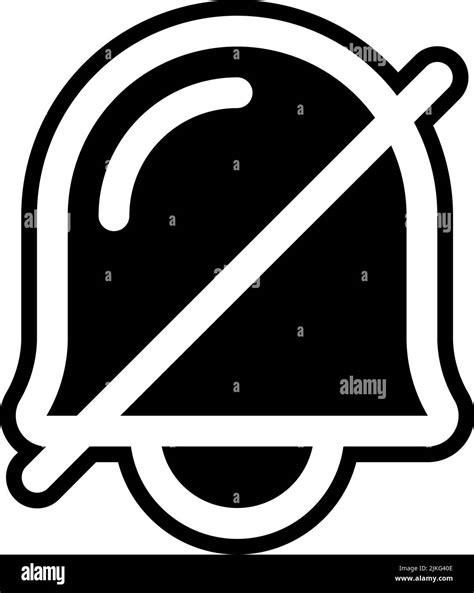 Notification Bell Icon Black Vector Illustration Stock Vector Image