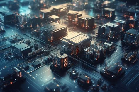 3d Illustration Of Devices Connected To The Big Data Network Via Cloud