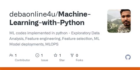 GitHub Debaonline U Machine Learning With Python ML Codes Implemented In Python Exploratory